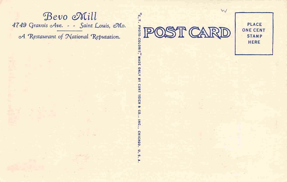 Bevo Mill Restaurant Interior St Louis Missouri 1950s linen postcard | eBay