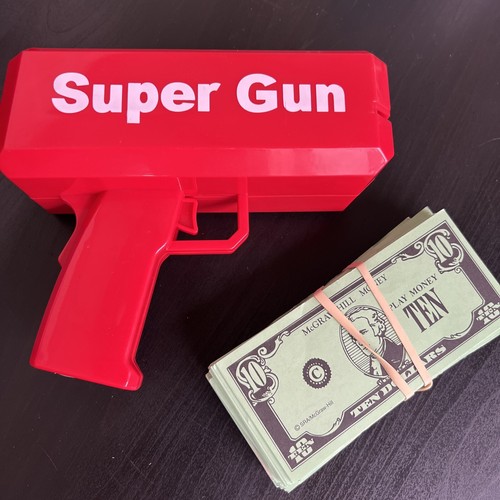 The Cash Cannon Money Gun Comes With Play Money | eBay