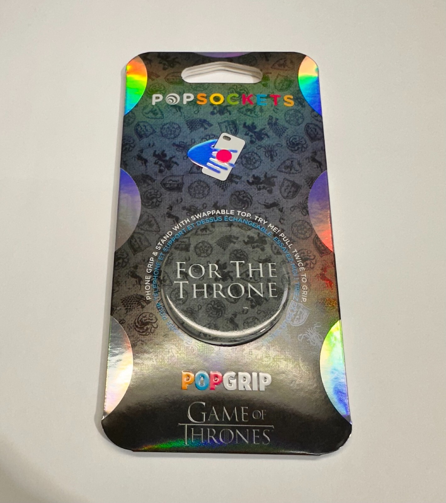 PopSockets Game of Thrones "For The Throne" Swappable PopGrip | eBay