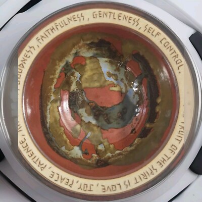 Clay Werks Pottery "Fruit of the Spirit is Love" Bowl Signed Bryan ...