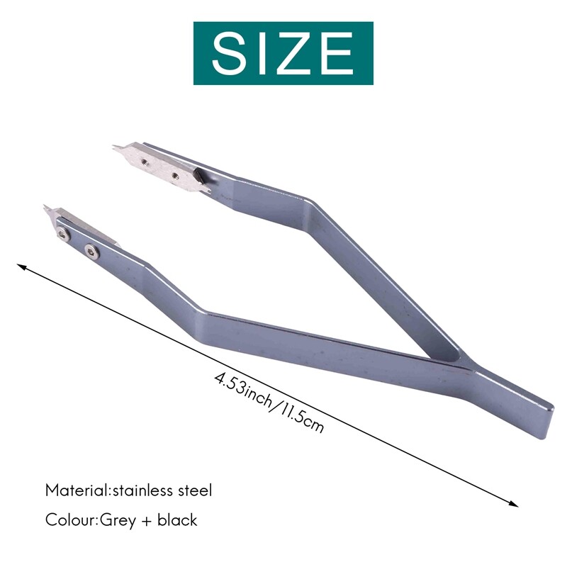 Stainless Steel 7825 V Type Watch Spring Bar Tweezers for Watch Repair ...