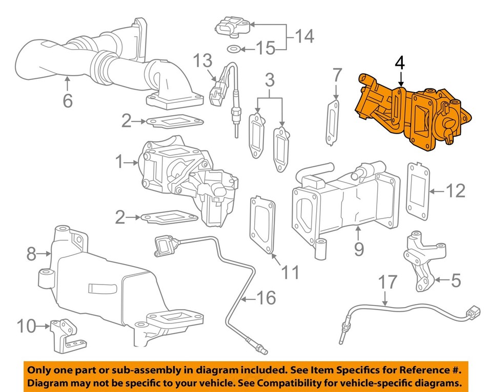 GM OEM 11-16 Sierra 2500 HD Emission Components-By-Pass Valve 12639421 ...