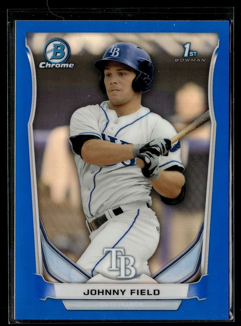 2014 BOWMAN CHROME BLUE /250 1ST PROSPECT JOHNNY FIELD RAYS | eBay