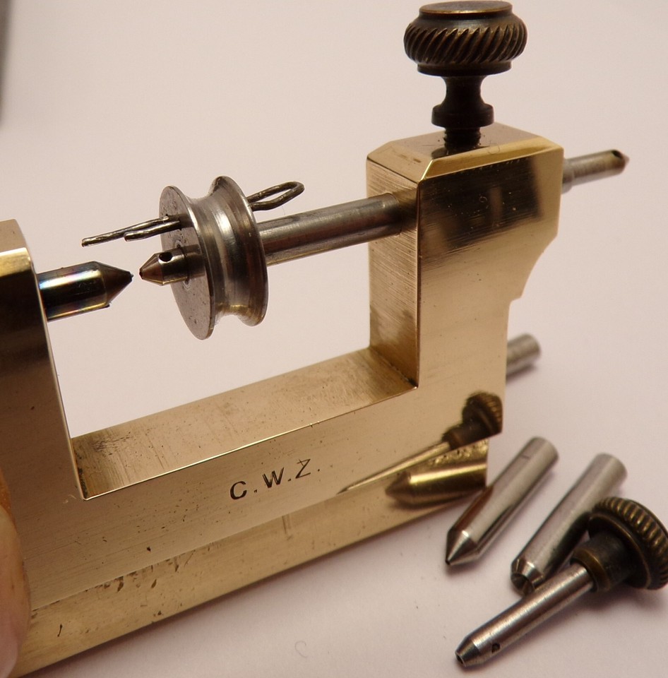 Vtg Watchmaker Tool Small Brass Pivot Polisher Drilling Lathe ? Jacot ...