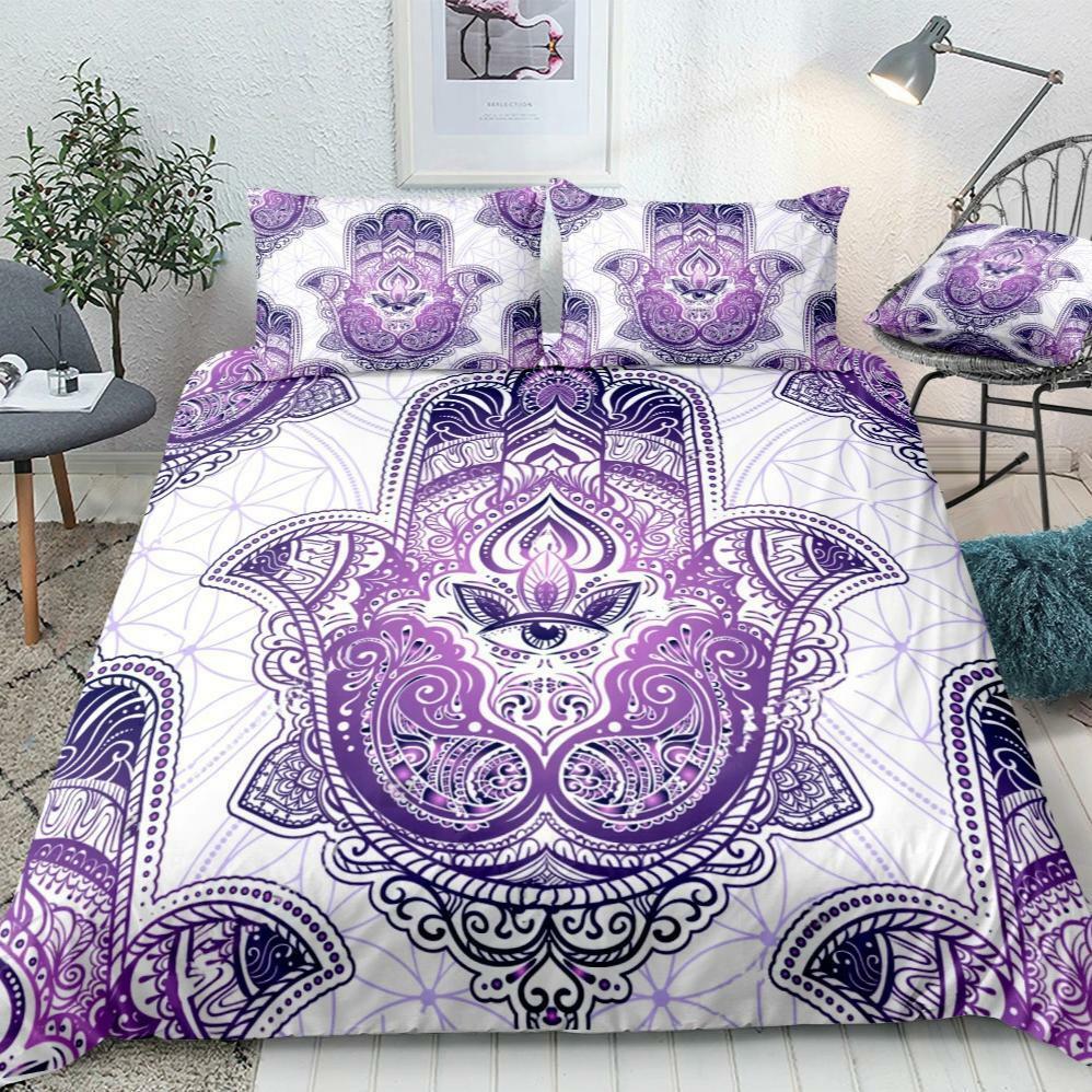 Purple Bohemian Bedding