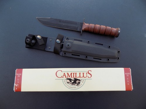Vintage Camillus NY USA USMC Combat Knife with Kydex Sheath 5685K | eBay