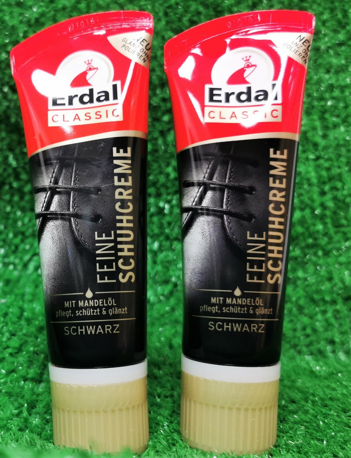 (3,99€/100ml) 2x Erdal classic SCHUHCREME TUBE SCHWARZ 75ml mit ...