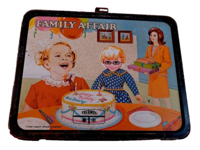 Thermos Brand Family Affair Mrs Beasley Retro Vintage Metal Lunch Box ...