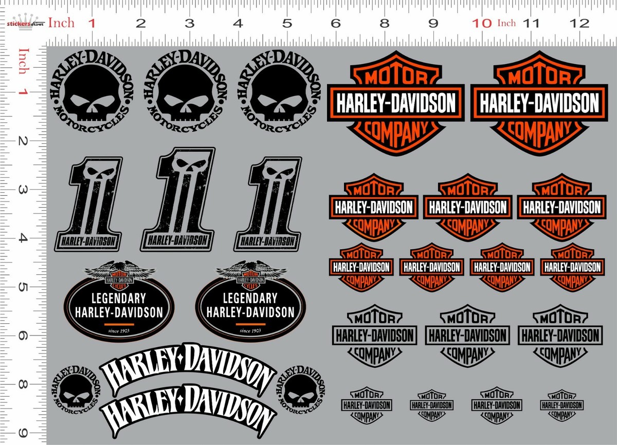 Harley Davidson 1 Skull Logo