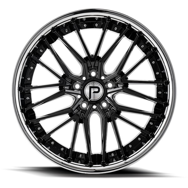 Pinnacle P214 Legacy 22x10.5 5x115 +20mm Gloss Black/SSL Wheel Rim 22 ...