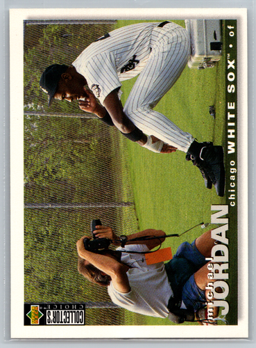 1995 Upper Deck Collector's Choice Baseball Card #500 Michael Jordan ...