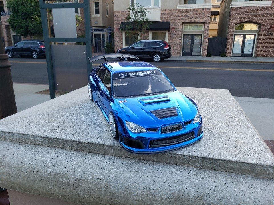 200mm 1/10 Custom Paint SUBARU 4Tec2 drift HPI DC10 YD2 MST TT02 Body ...