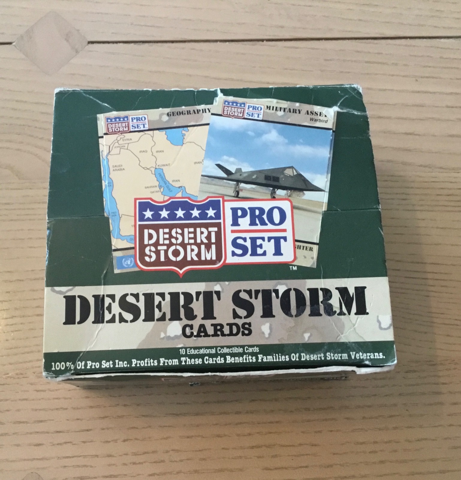 Desert Storm Pro Set Unsealed Box Unpackaged Trading Cards Military ...