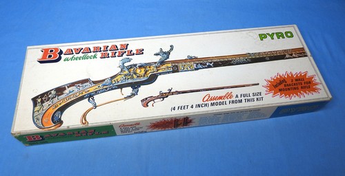 Vintage 1968 Pyro Bavarian Wheellock Rifle Full Size Rifle Model Kit ...