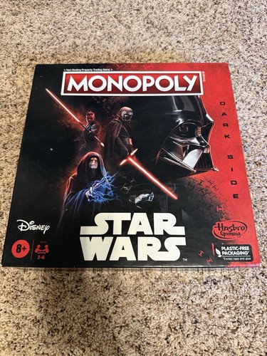Star Wars Monopoly Dark Side Edition Board Game Disney New In Box | eBay