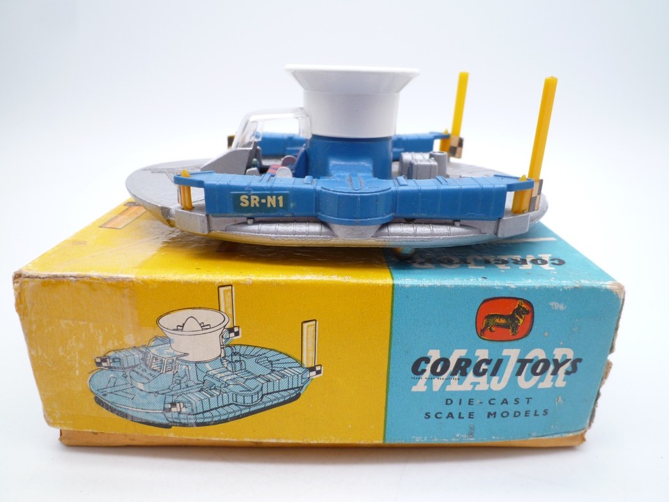 VINTAGE CORGI MAJOR TOYS 1119 H.D.L. HOVERCRAFT SR-N1 IN ORIGINAL BOX ...