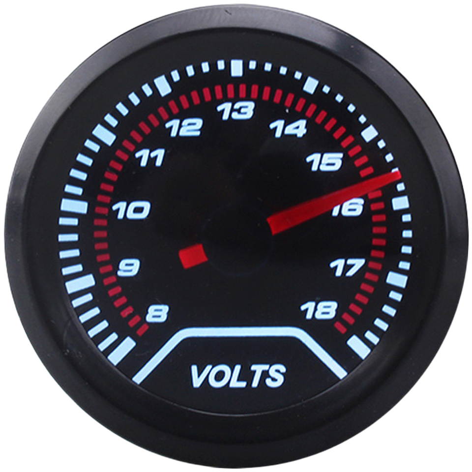 Car Battery Monitor 12V Voltmeter For Car Dashboard Compact Panel Mount ...