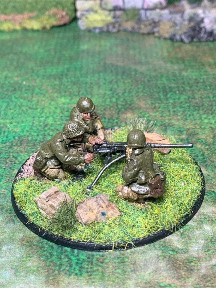Bolt Action WW2 American Army 50 Caliber MG Crew Hand Painted Metal ...