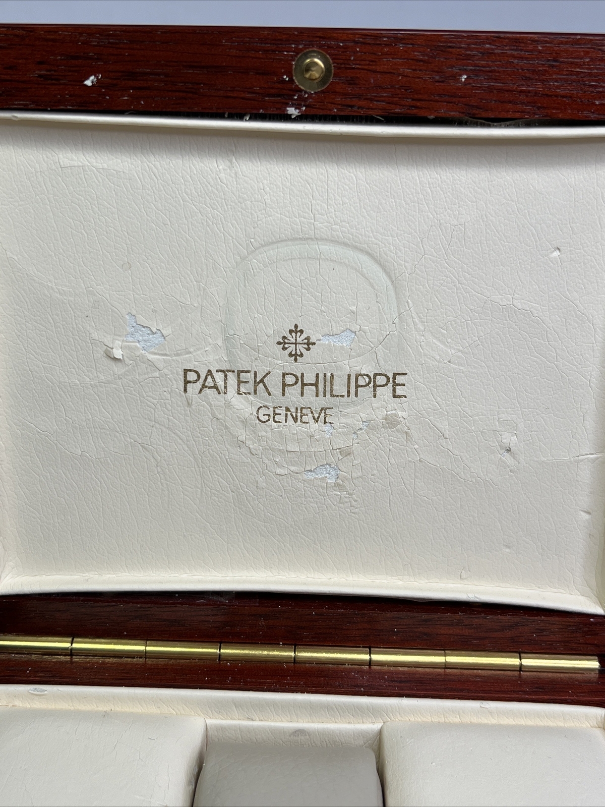 Authentic Patek Philippe Wooden Brown Wood Inner Watch Box w ...