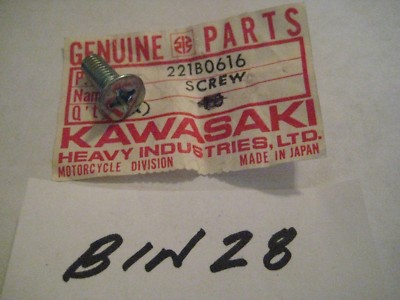 KAWASAKI H2/H1/S1/S2/S3/A7/A1/C/F/G3/G4 6 X 16MM COUNTERSUNK SCREW NOS ...