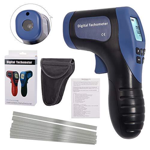 EHDIS Digital LCD Photo Tachometer Non-RPM Meter Motor Speed Gauge Gun ...