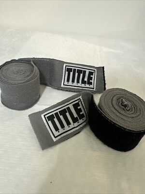 Title Boxing Set Of Hand Wraps-Grey | eBay