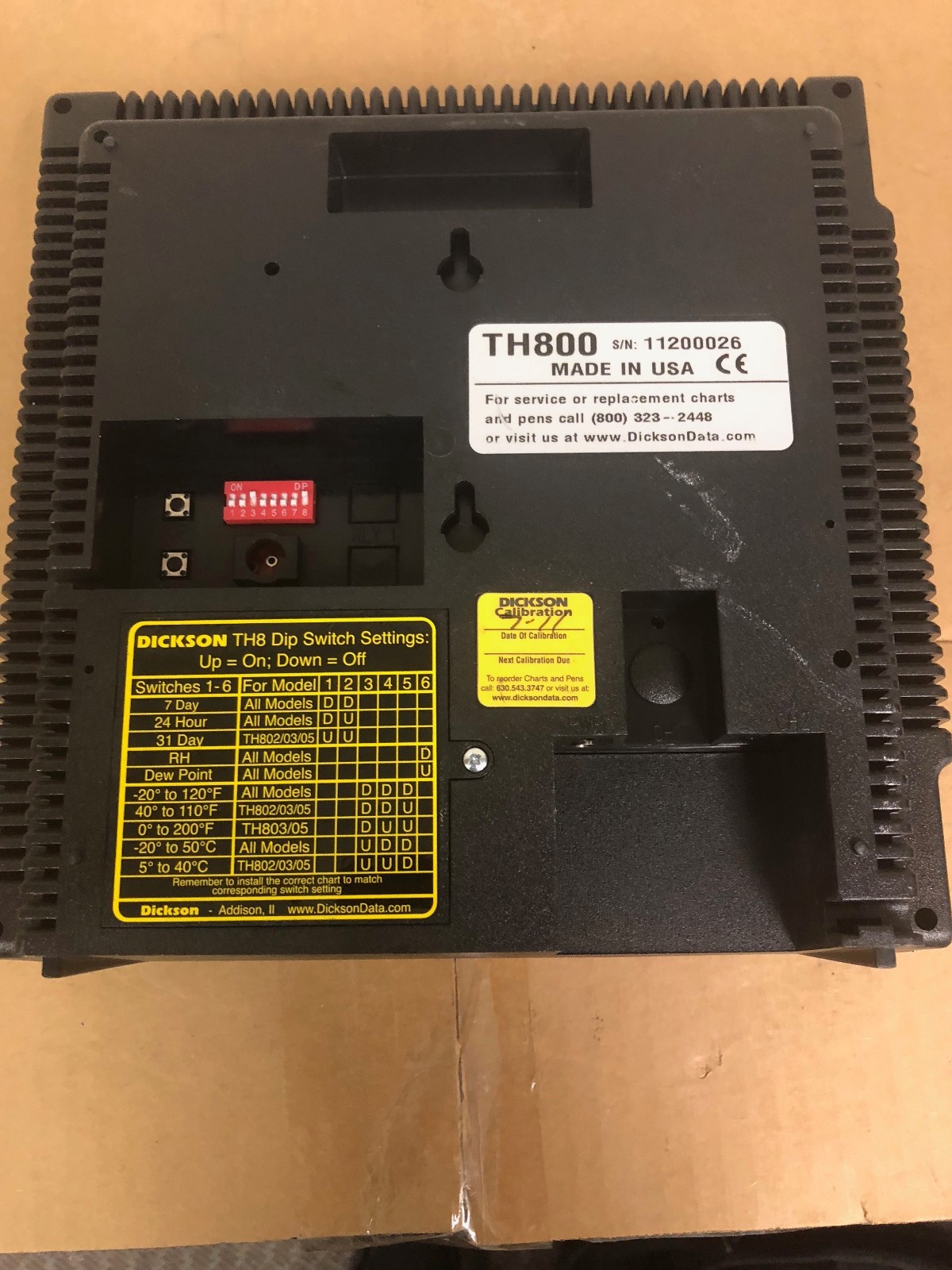 Dickson TH800 High Resolution Temperature And Humidity Chart Recorder ...