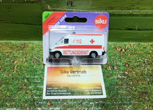 Siku Art.Nr.:0805-Krankenwagen,alte Blister Serie,neu in OVP | eBay.de