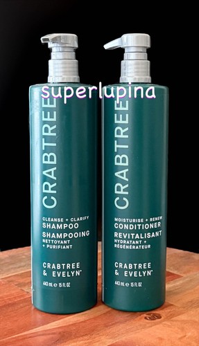 Crabtree & Evelyn CRABTREE Shampoo & Conditioner Duo NEW 15 fl.oz | eBay