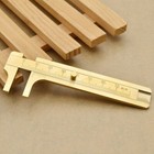 Mini Copper Ruler Inch & cm Vernier Calipers Gauge Measurement Tool ...