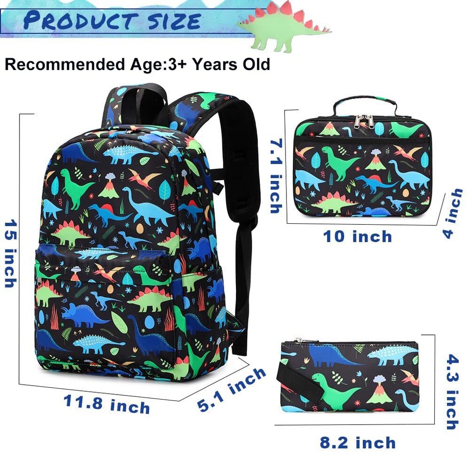 Dinosaur Backpack for Kids Boys Preschool Backpack Kindergarten School ...