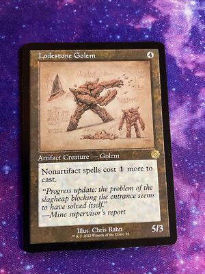 Schematic LODESTONE GOLEM mtg NM-M The Brothers War Retro Artifacts ...