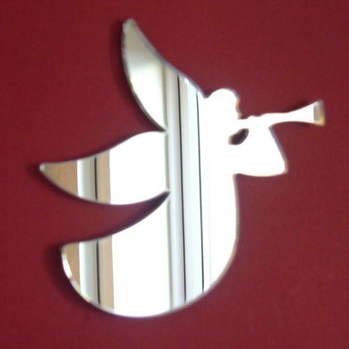 Trumpet calling Angel Shaped Mirrors (Shatterproof Acrylic Mirror ...