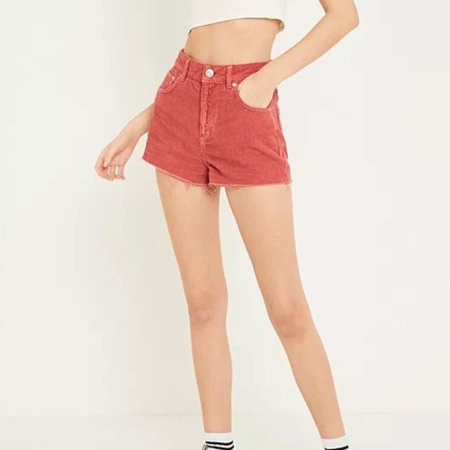 BDG Purple Red Pink A Line Shorts Denim Frayed Hems Size 26 | eBay