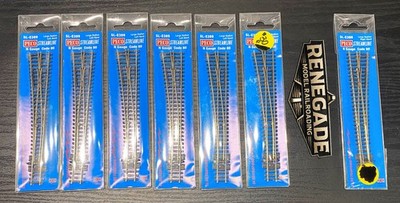 PECO N Scale Code 80 Streamline Turnout Lot SL-E389 & SL-E388 ...