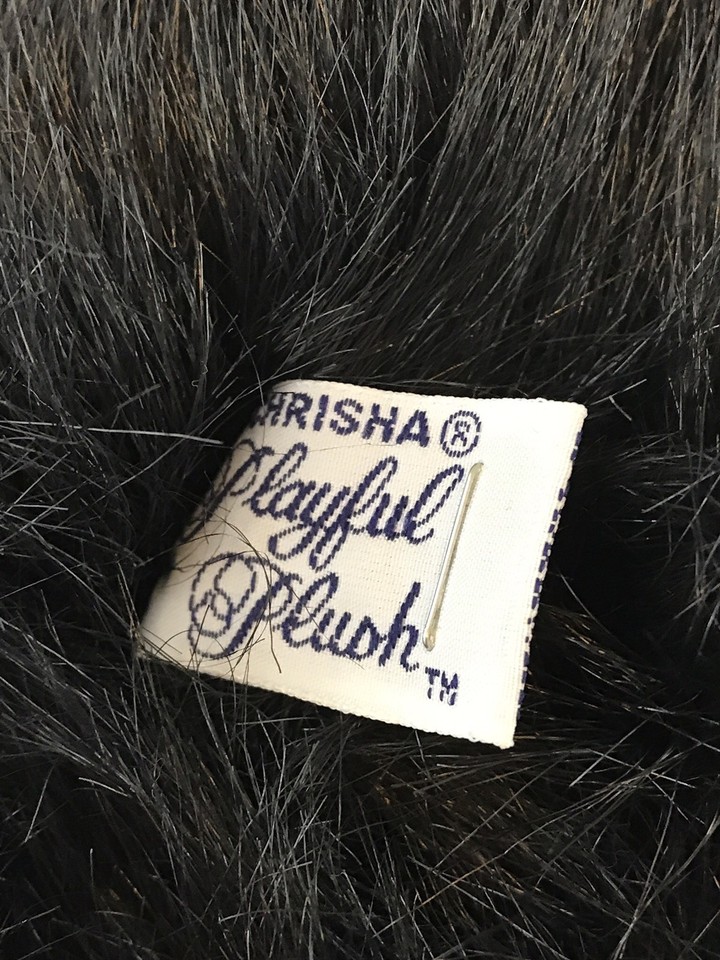 Vintage Chrisha Creation Limited Playful Plush Extra Large Black Bear ...