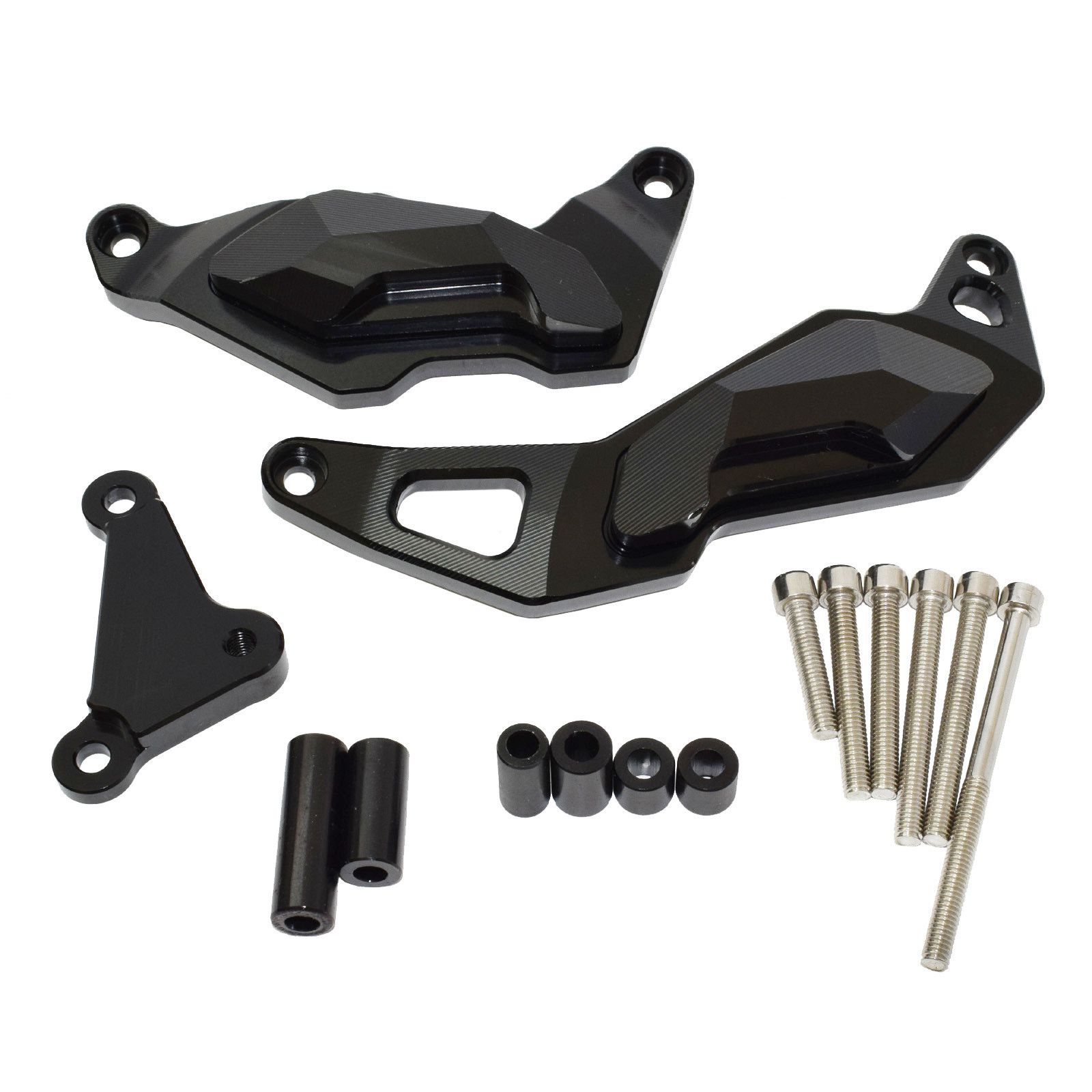 Engine Case Guard Crash Sliders Black For 2018-2019 KAWASAKI Ninja 250 ...