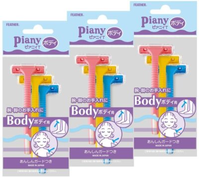 Feather PIANY Women's Razor For Body 3pieces x 3packs | eBay
