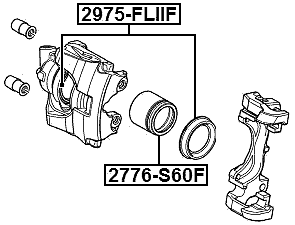 Front Brake Caliper Repair Kit Fits Seat 1605097, 30671544, 34111163647 ...