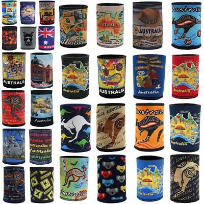 6x Australia Stubby Stubbie Holder Beer Bottle Tin Can Drink Alcohol ...