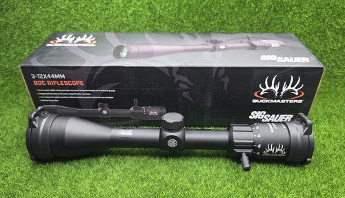 Sig Sauer #SOBM43001 Buckmasters BDC 3-12x44mm SFP Riflescope, Black ...