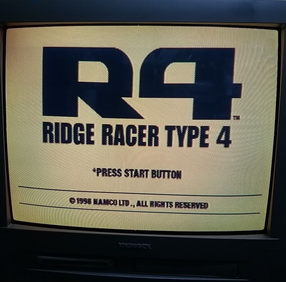 R4 Ridge Racer Type 4 (Sony Playstation 1, 1998) PS1 Complete CIB w ...