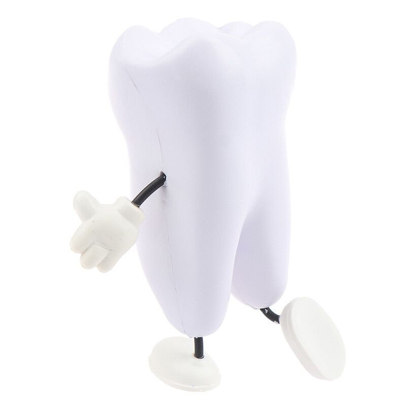 1Pc Tooth-figure Squeeze Toy Soft PU Foam Tooth Doll Model Shape ...