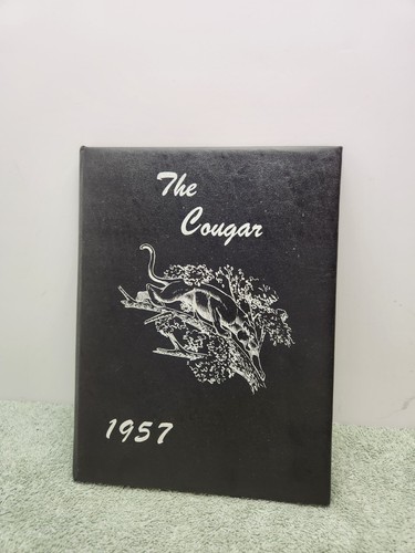 1957 The Cougar Crow High School, Crow Oregon Yearbook | eBay
