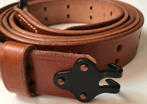 US 1907 Reproduction Leather Rifle Sling Marked Singer Co 1942 - M1 ...