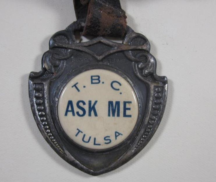 OKLAHOMA TULSA BUSINESS COLLEGE TBC PROMOTIONAL FOB EARLY 1900'S EAST ...