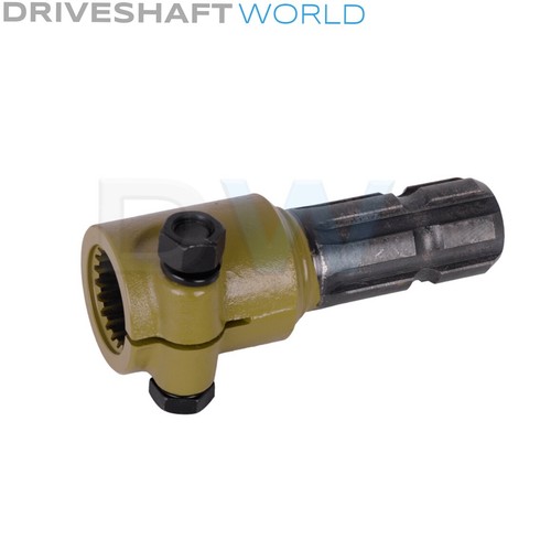 PTO Adapter Male Female 20 splines 1 3/4" / 6 splines 1 3/8" Length ...