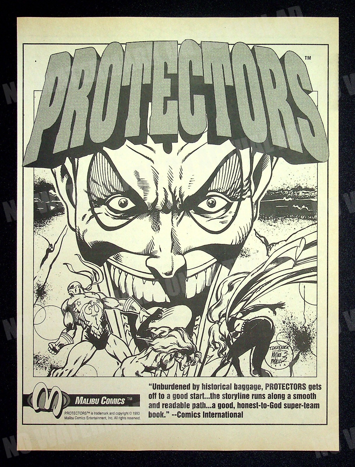 Protectors Malibu Comics Trade Print Magazine Ad Poster ADVERT | eBay