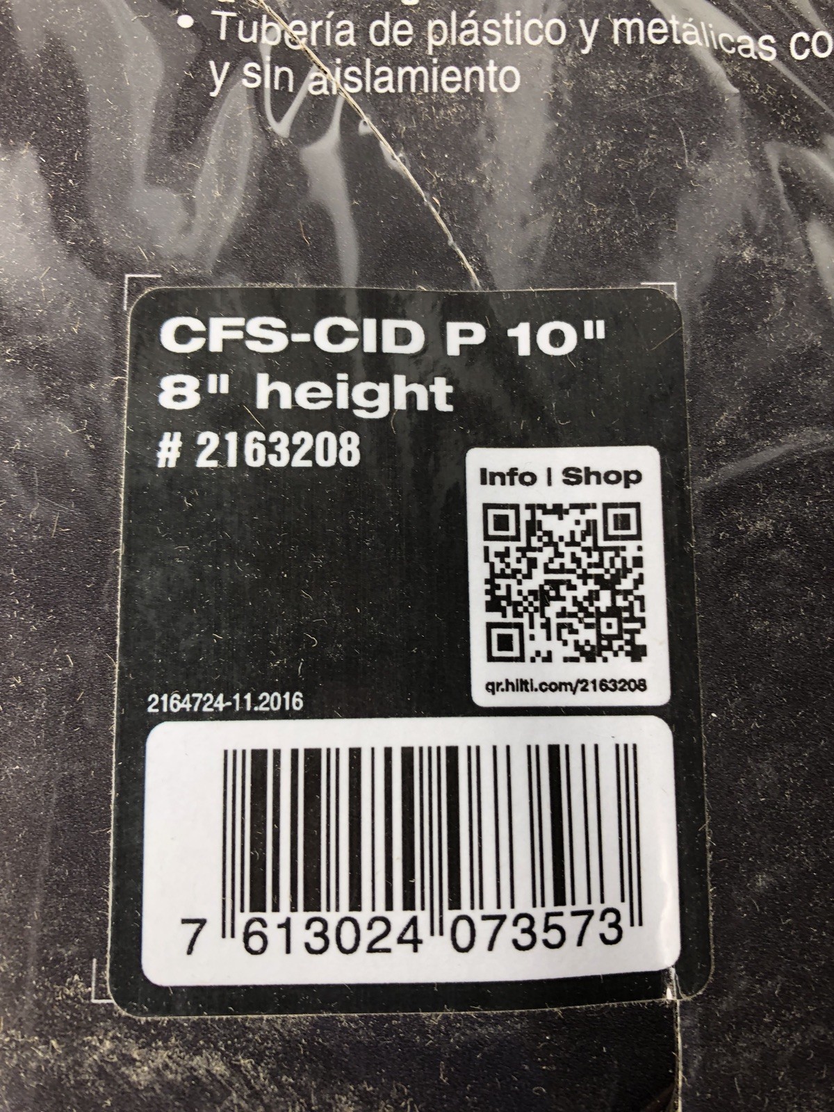 Hilti 2163208 CFS-CID P 10” Height 8” Firestop Cast-In & Sleeve Devices ...