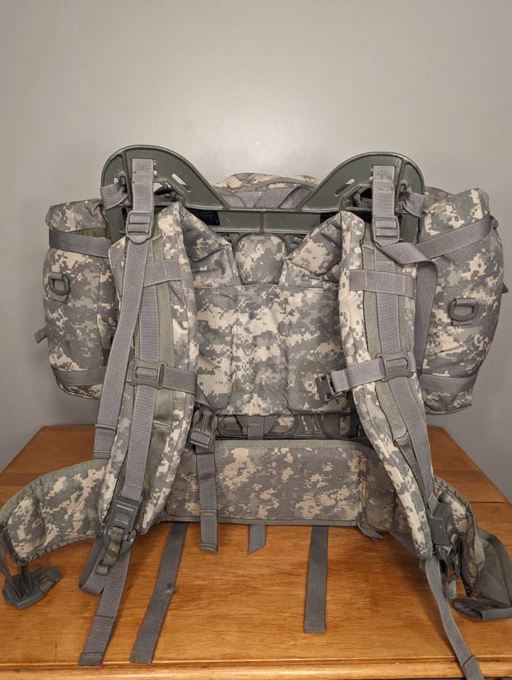 US MILITARY MOLLE II Large Rucksack Field Pack Complete Frame Pouches ...